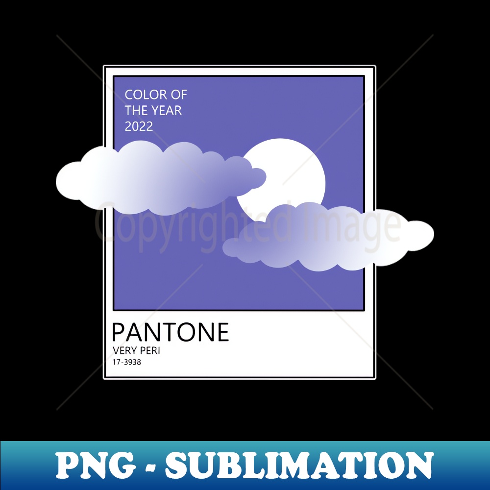 VERY PERI PANTONE Color The moon behind the cloudsflat - Cre | Inspire ...