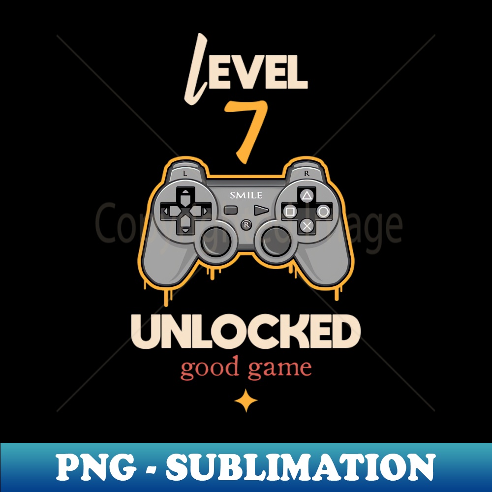 Level 7 unlocked - Retro PNG Sublimation Digital Download - | Inspire ...
