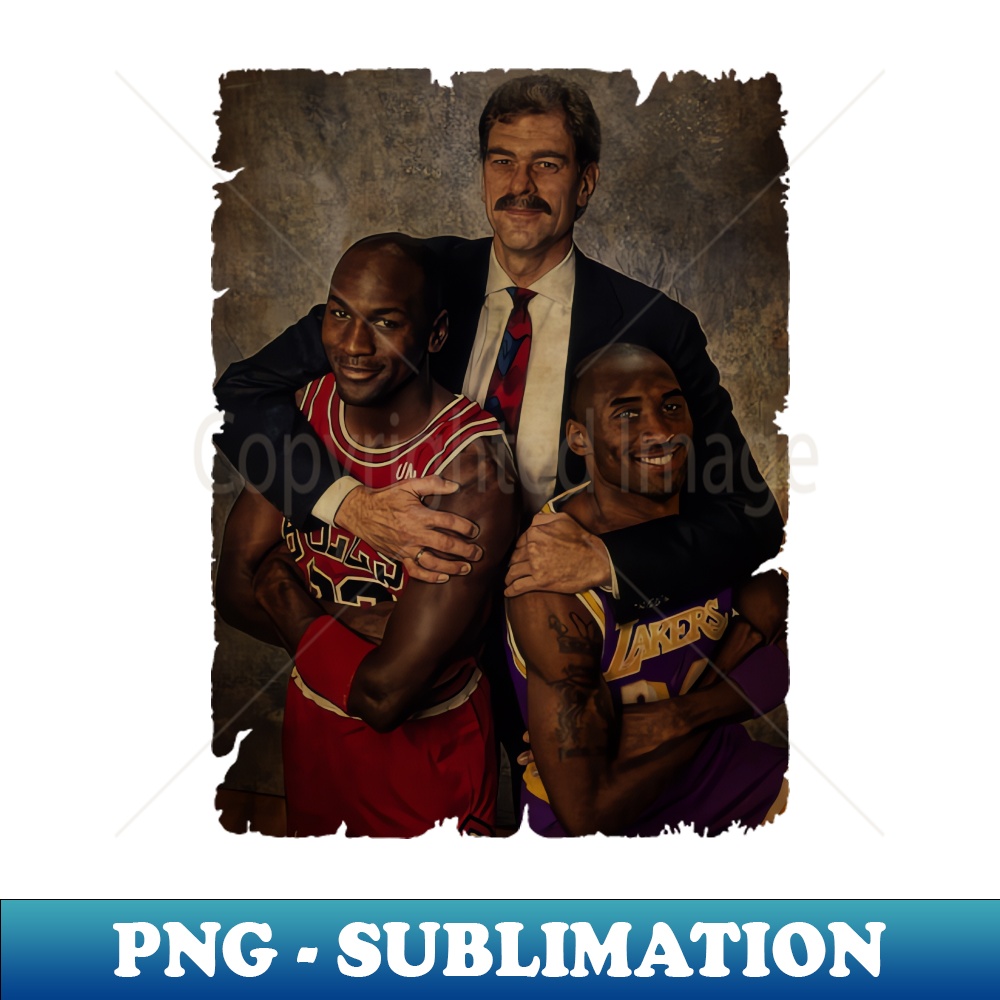 Michael Jordan and Coach Phil Jackson - Sublimation-Ready PN | Inspire ...