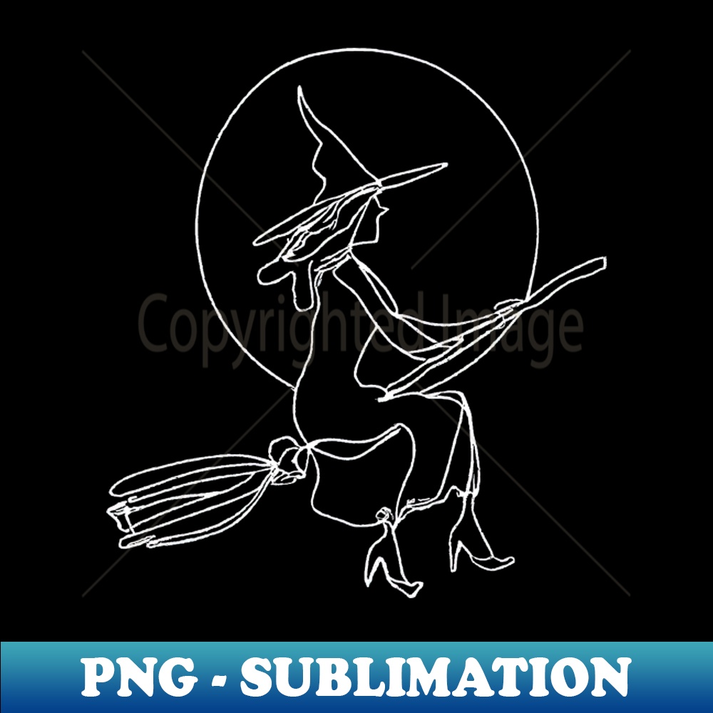 Witchy line drawing Halloween witch costume - Sublimation-Re | Inspire ...