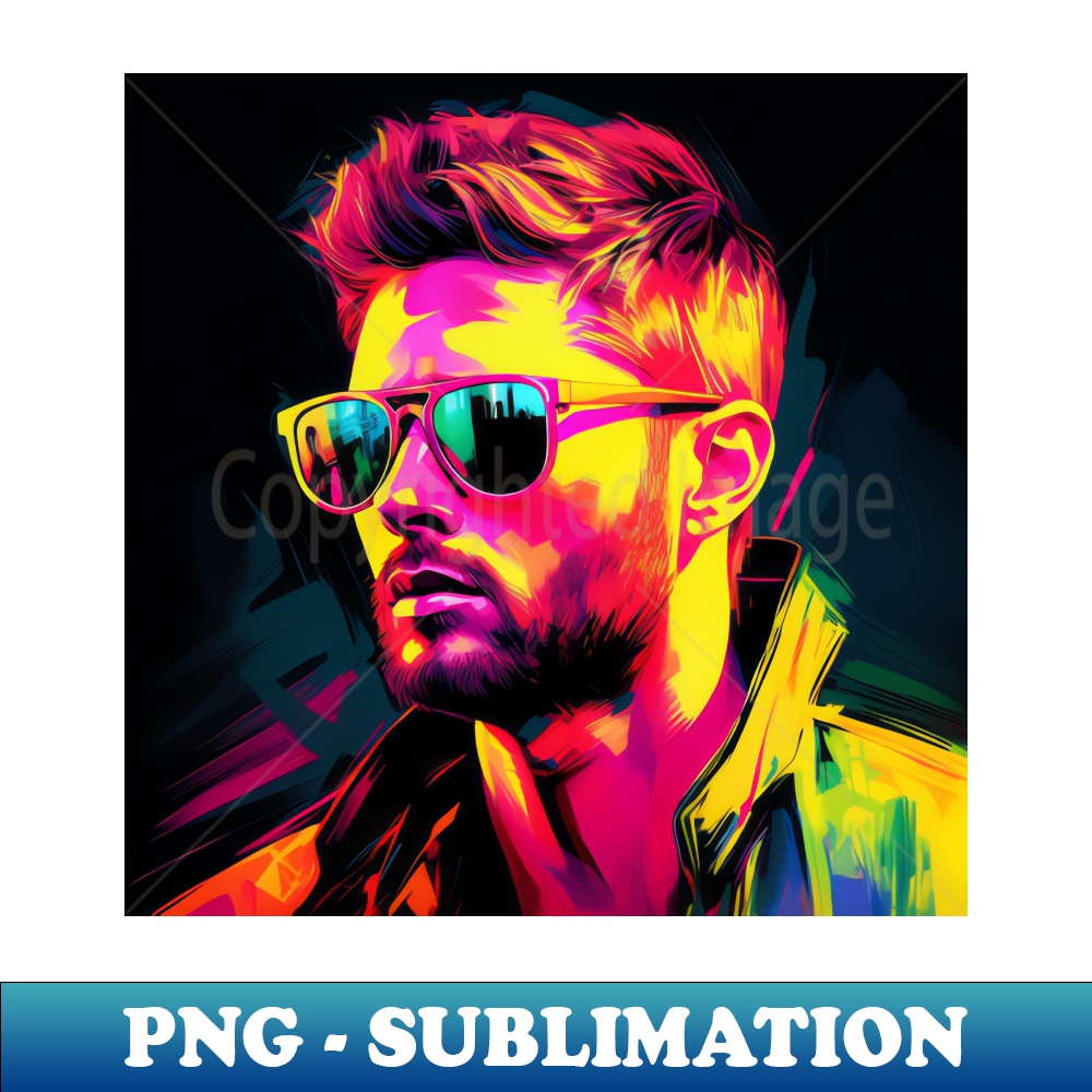 Neon Dean Winchester with sunglasses - PNG Transparent Subli | Inspire ...