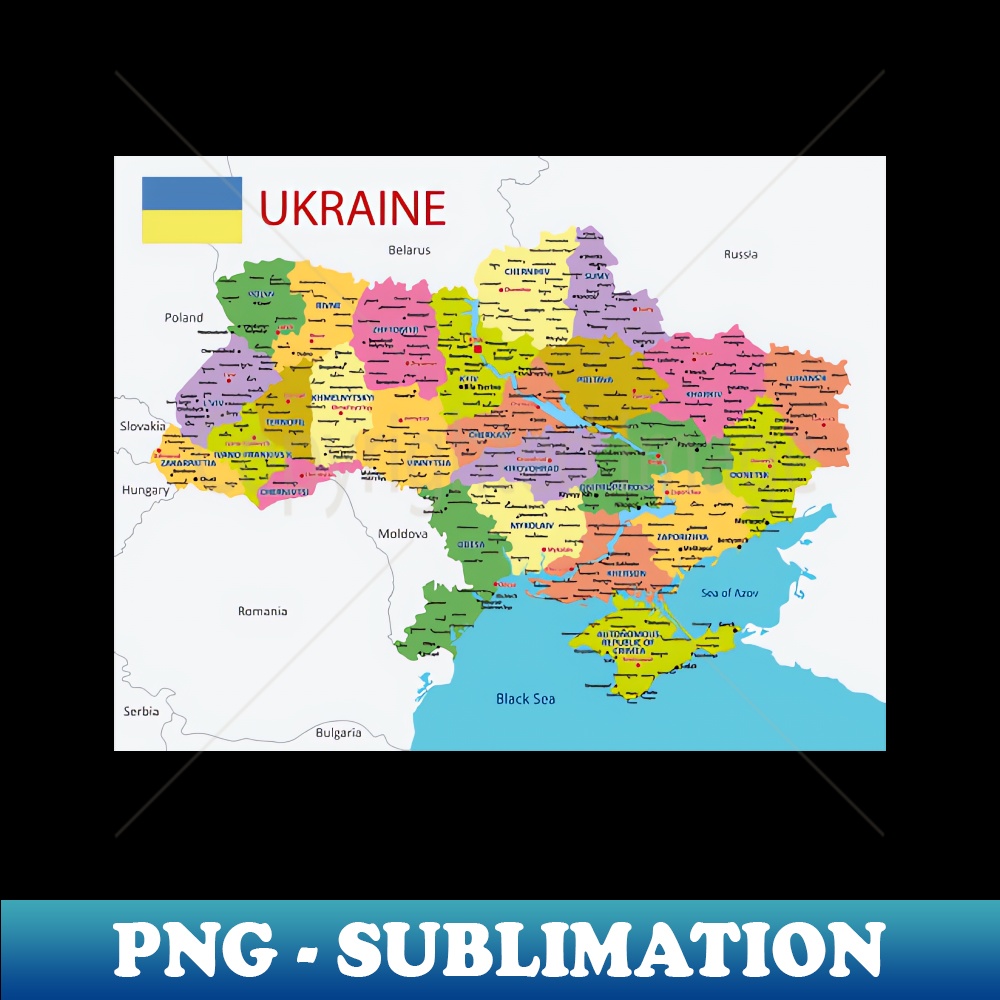 Political map of Ukraine - PNG Transparent Digital Download | Inspire ...