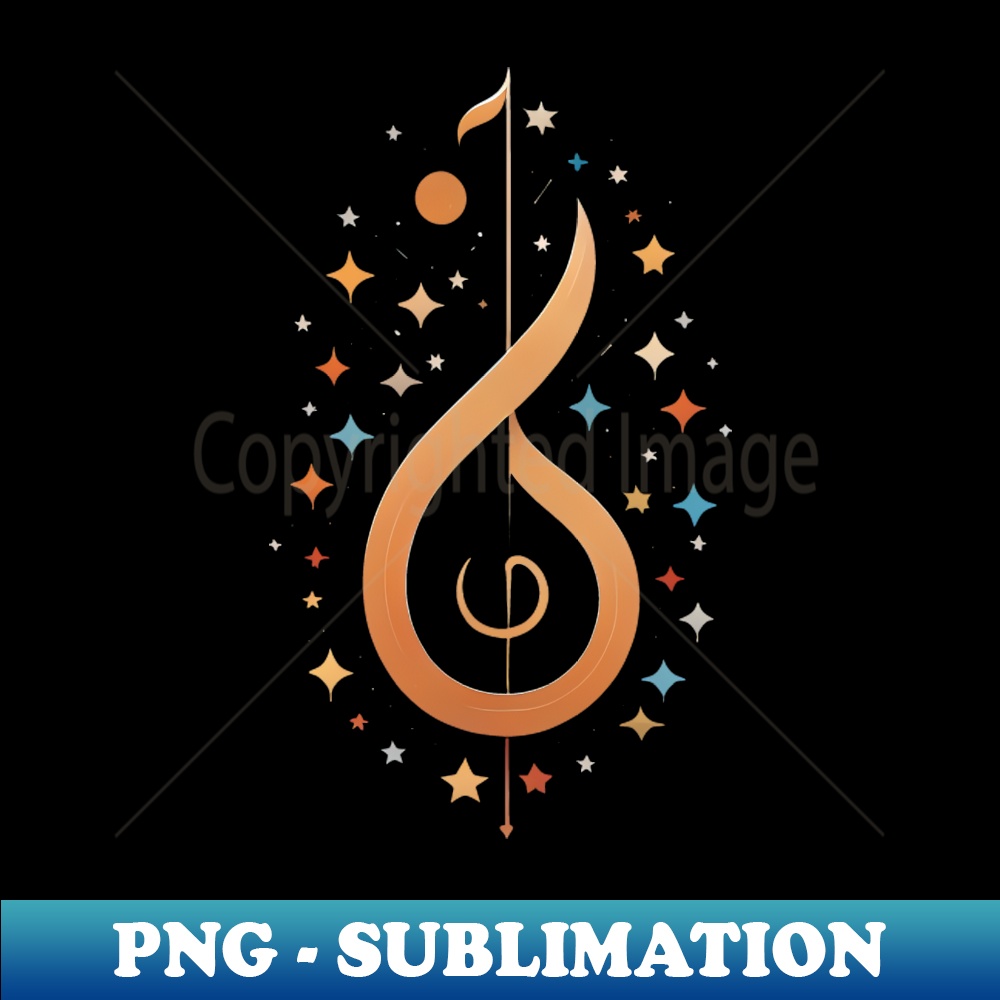 Colorful treble clef - High-Quality PNG Sublimation Download | Inspire ...