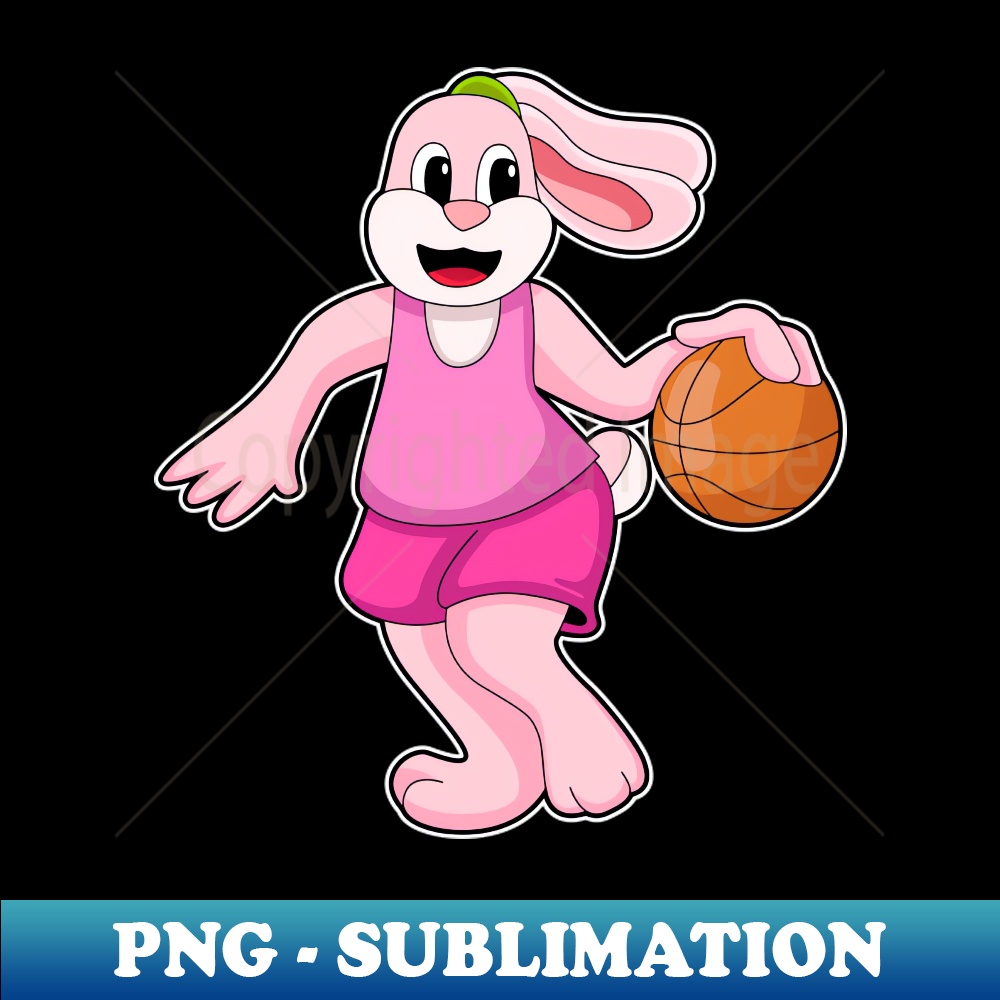 Rabbit at Basketball Sports - PNG Transparent Sublimation De | Inspire ...