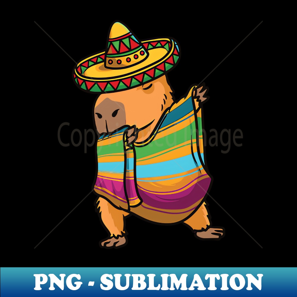 Mexican Dancing Capybara - High-Quality PNG Sublimation Down | Inspire ...