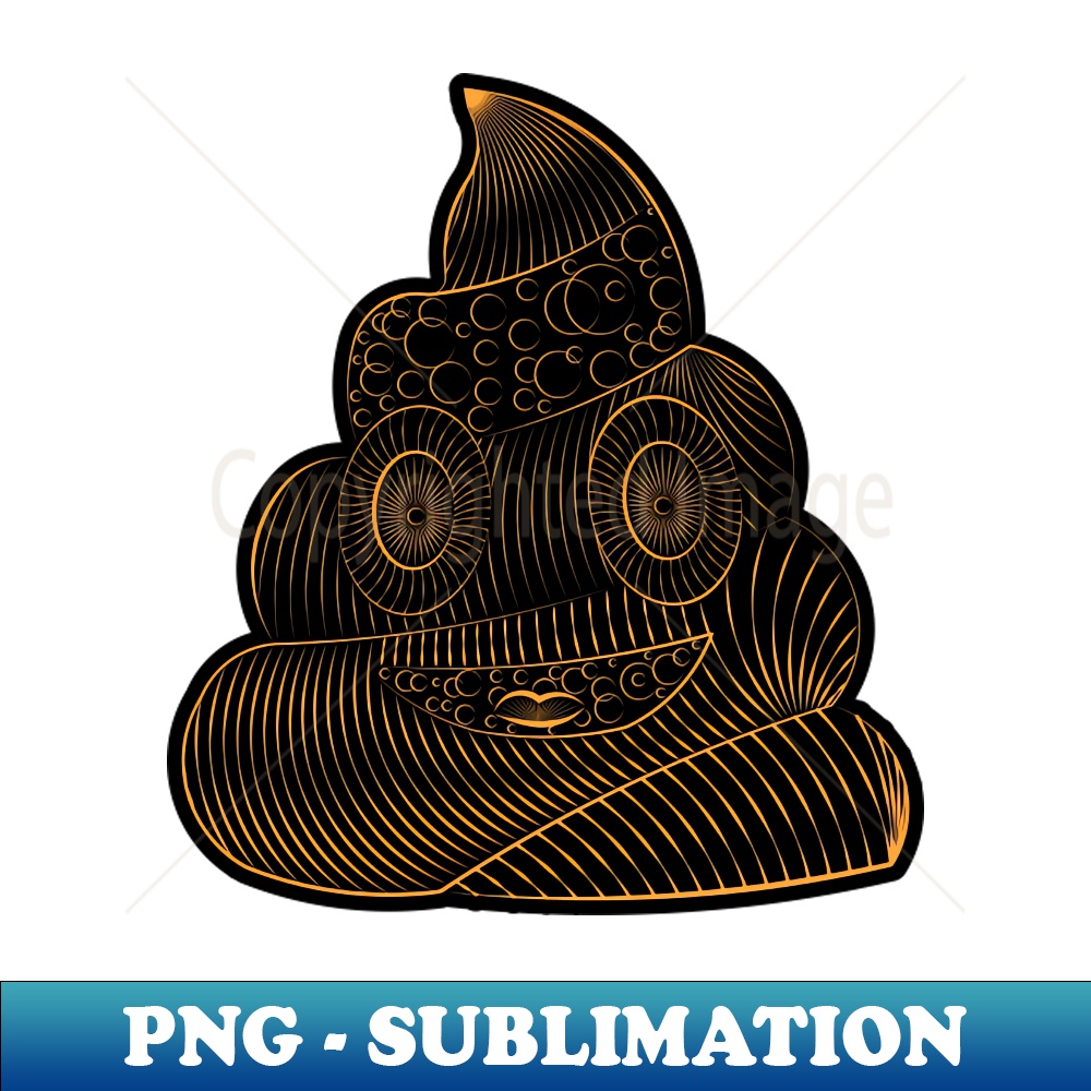 Royal Golden Poop - Unique Sublimation PNG Download - Bold & | Inspire ...