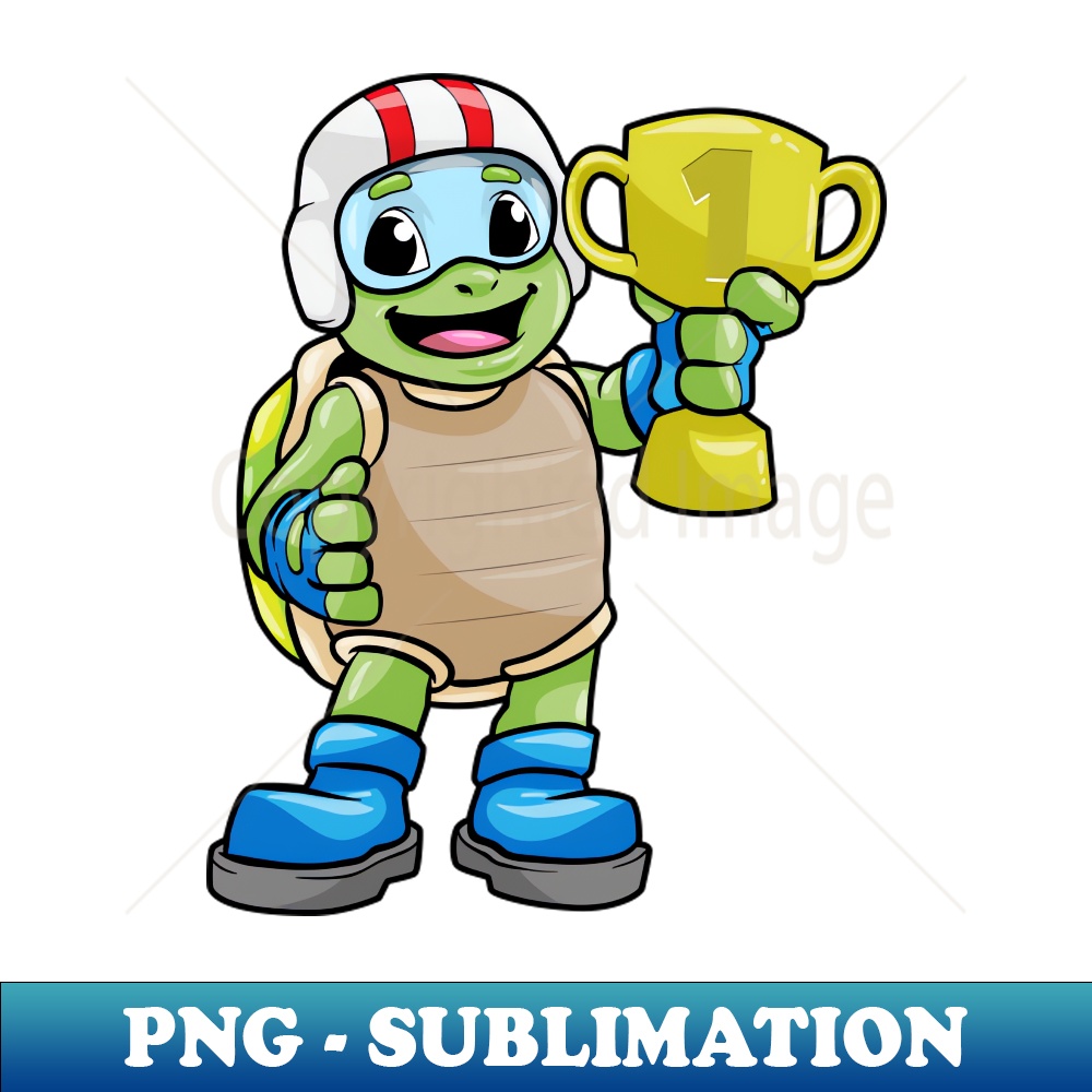 Turtle as Champion with Trophy - High-Quality PNG Sublimatio | Inspire ...