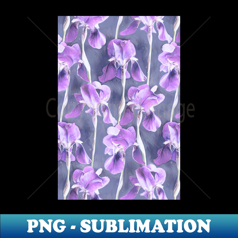 Simple Iris Pattern in Pastel Purple - Modern Sublimation PN | Inspire ...