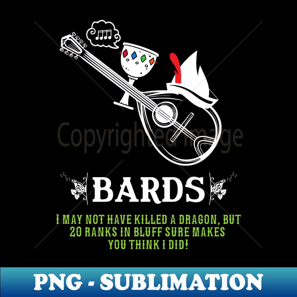 RPG Definition of Bards - Aesthetic Sublimation Digital File | Inspire ...