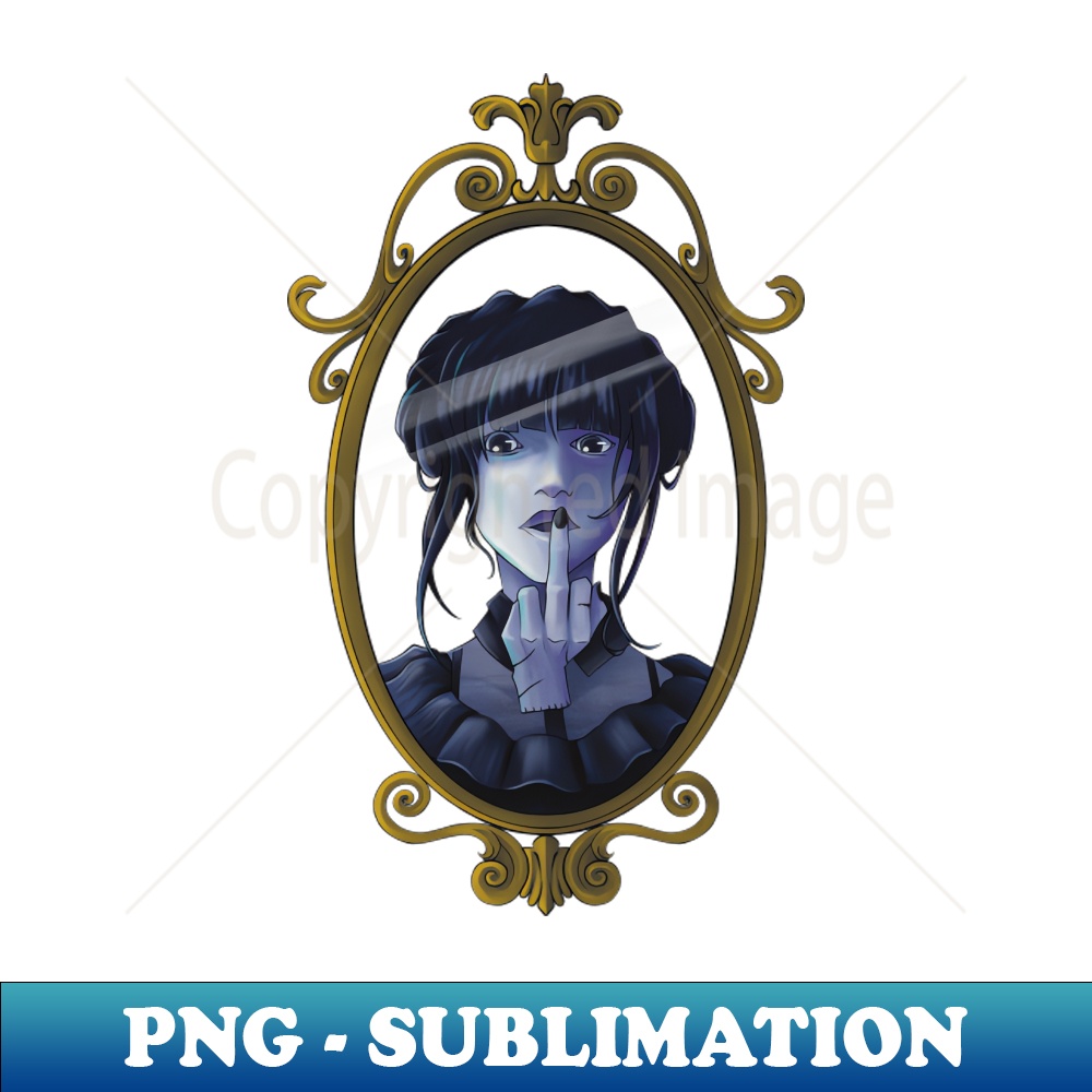 Middle finger wednesday addams - PNG Transparent Digital Dow | Inspire ...