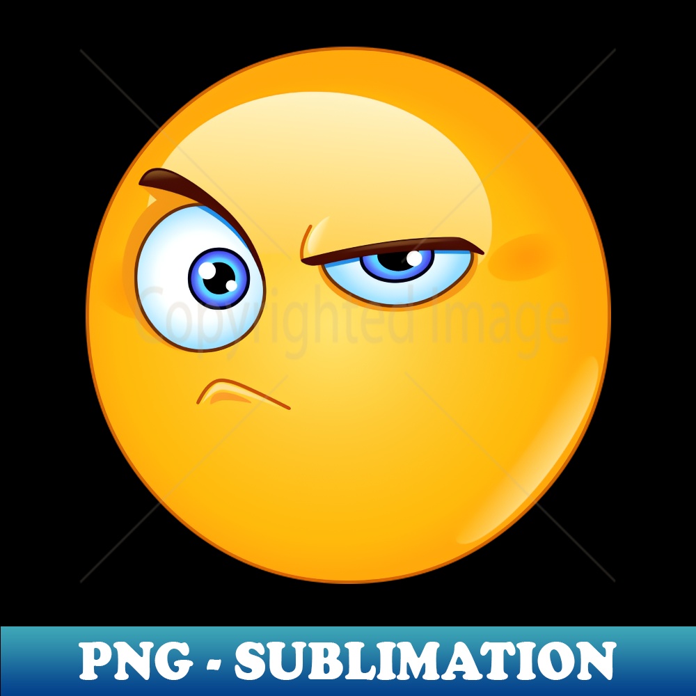 Skeptic Emoji - PNG Transparent Sublimation File - Vibrant a | Inspire ...