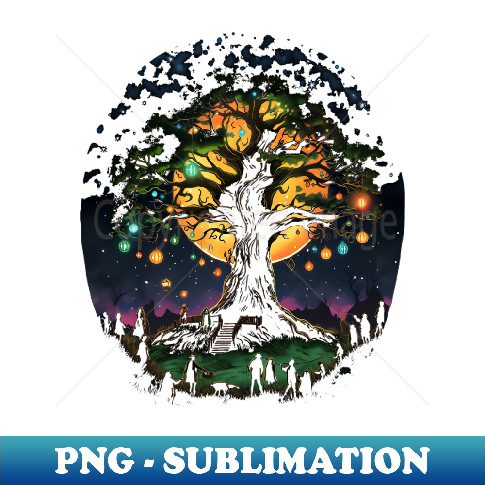 The Party Tree by Night - Whimsical - Fantasy - Vintage Subl | Inspire ...