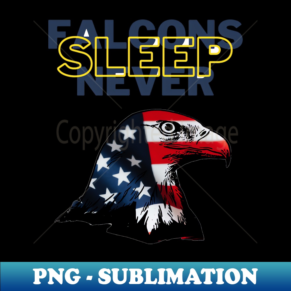 Wings of Liberty Falcons Never Sleep - PNG Transparent Subli | Inspire ...