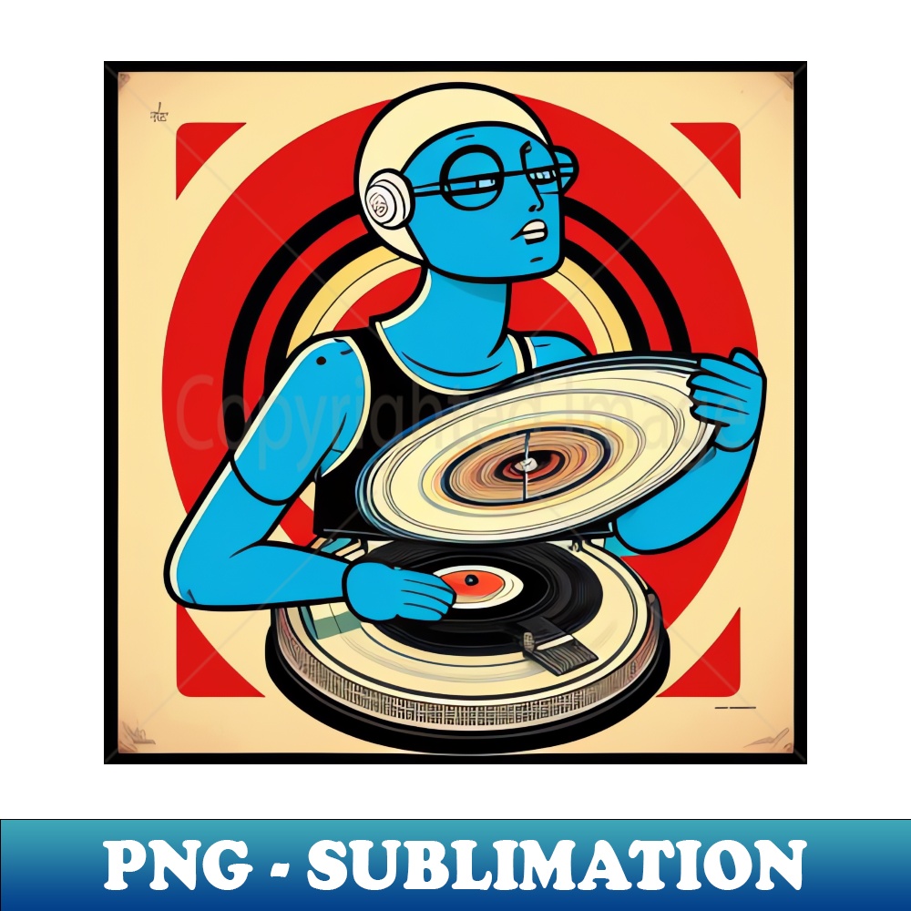 Pop Surrealism Vinyl Record Player - Premium Sublimation Dig - Inspire ...