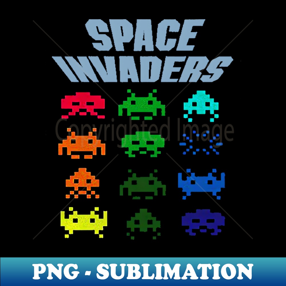 Space Invaders - Decorative Sublimation PNG File - Transform | Inspire ...