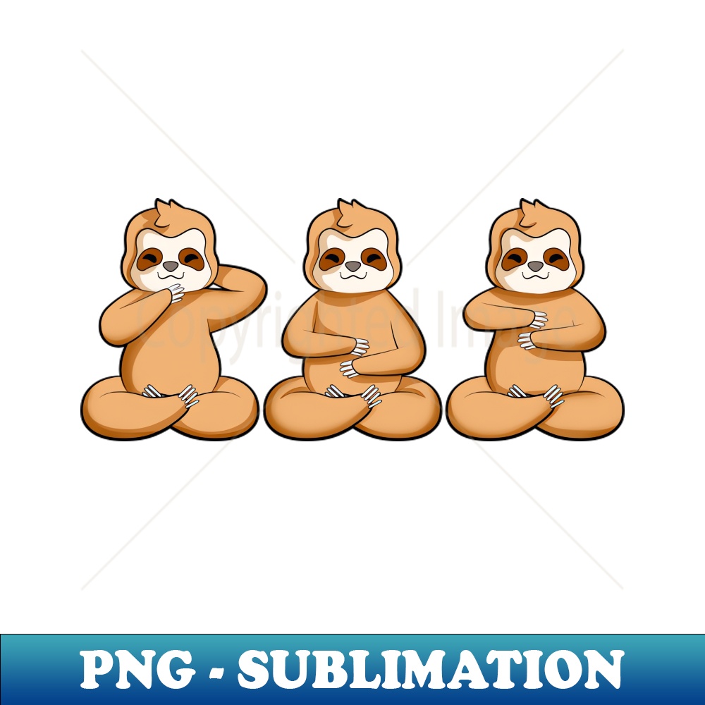 Three sloths at reiki - Stylish Sublimation Digital Download - Inspire ...
