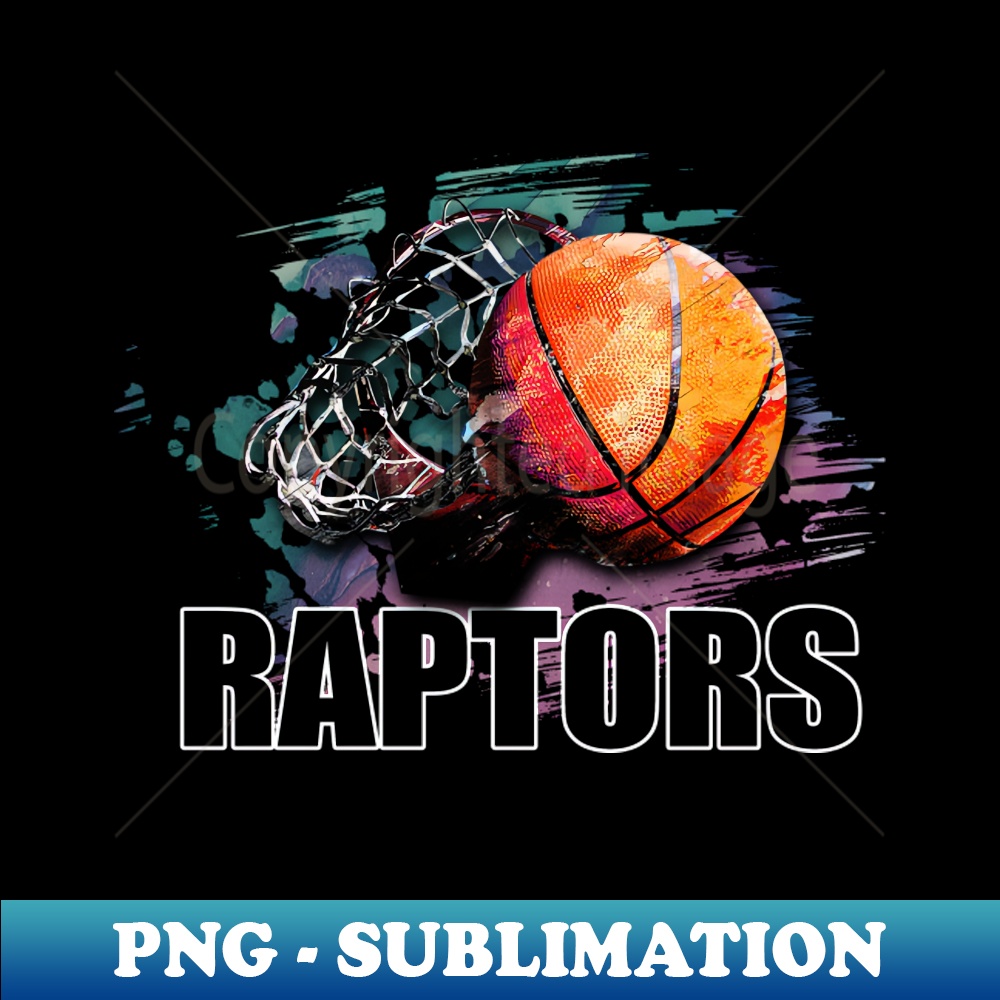 Retro Pattern Raptors Basketball Classic Style - PNG Transpa - Inspire ...