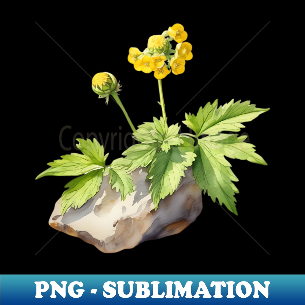Yellow Rattle plant clipart - Aesthetic Sublimation Digital - Inspire ...