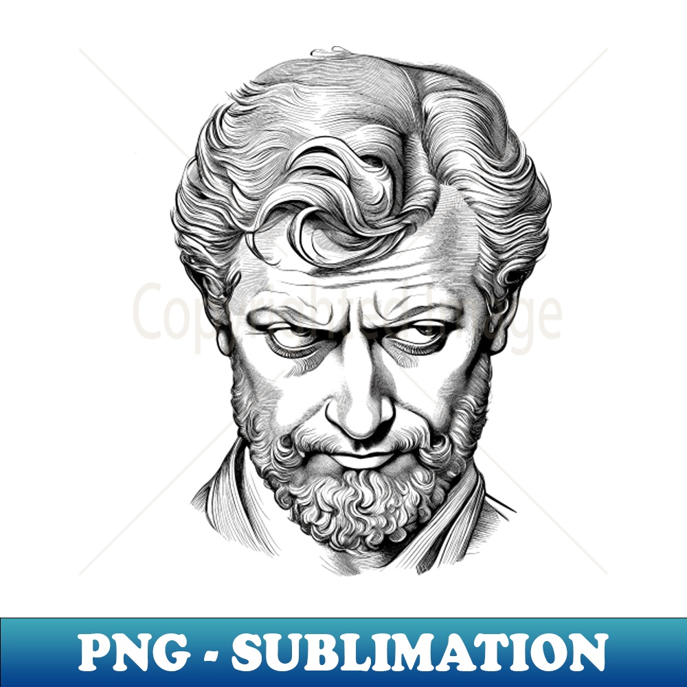 Portrait of Michelangelo - PNG Transparent Digital Download | Inspire ...