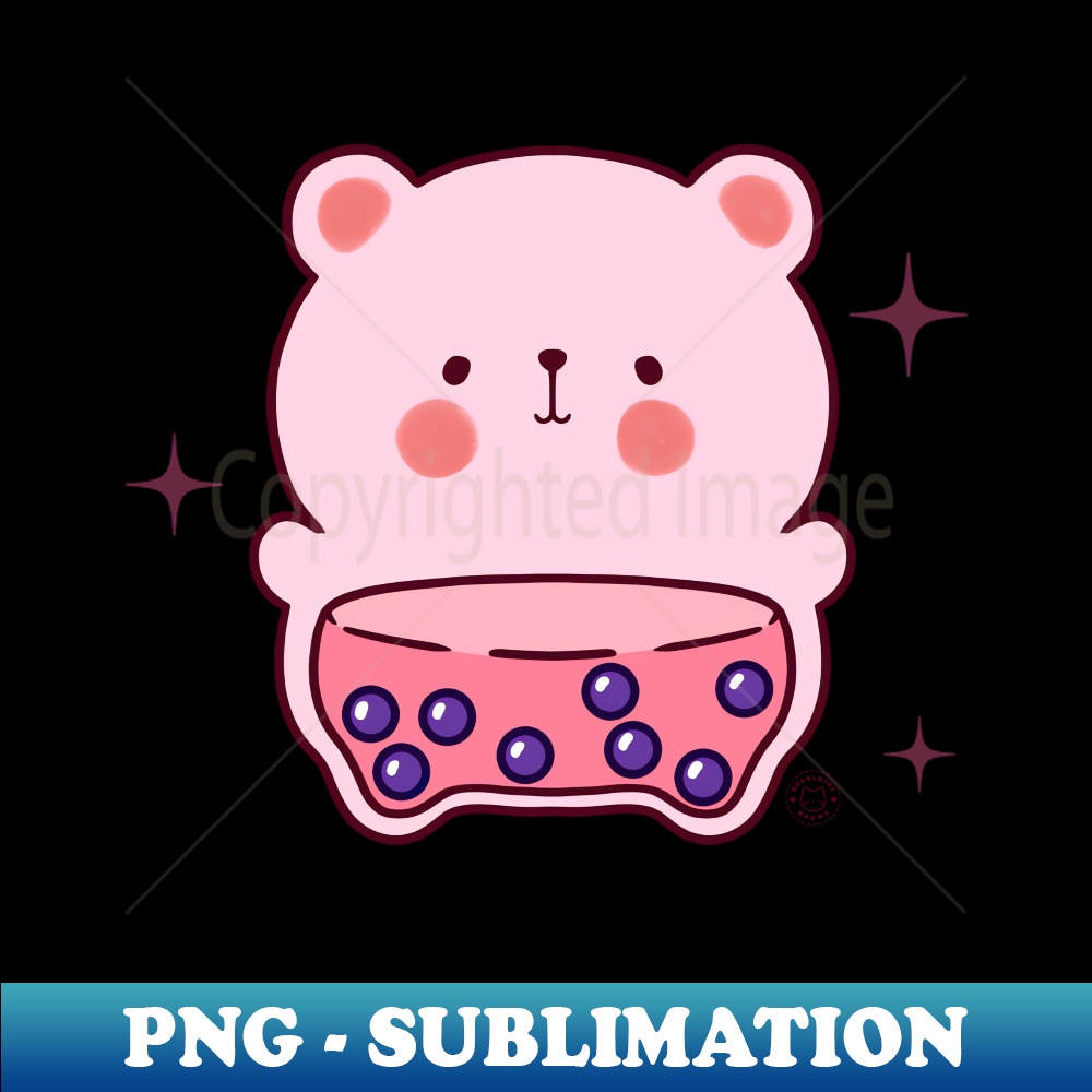 Pink Boba Bear - Signature Sublimation PNG File - Bring Your | Inspire ...