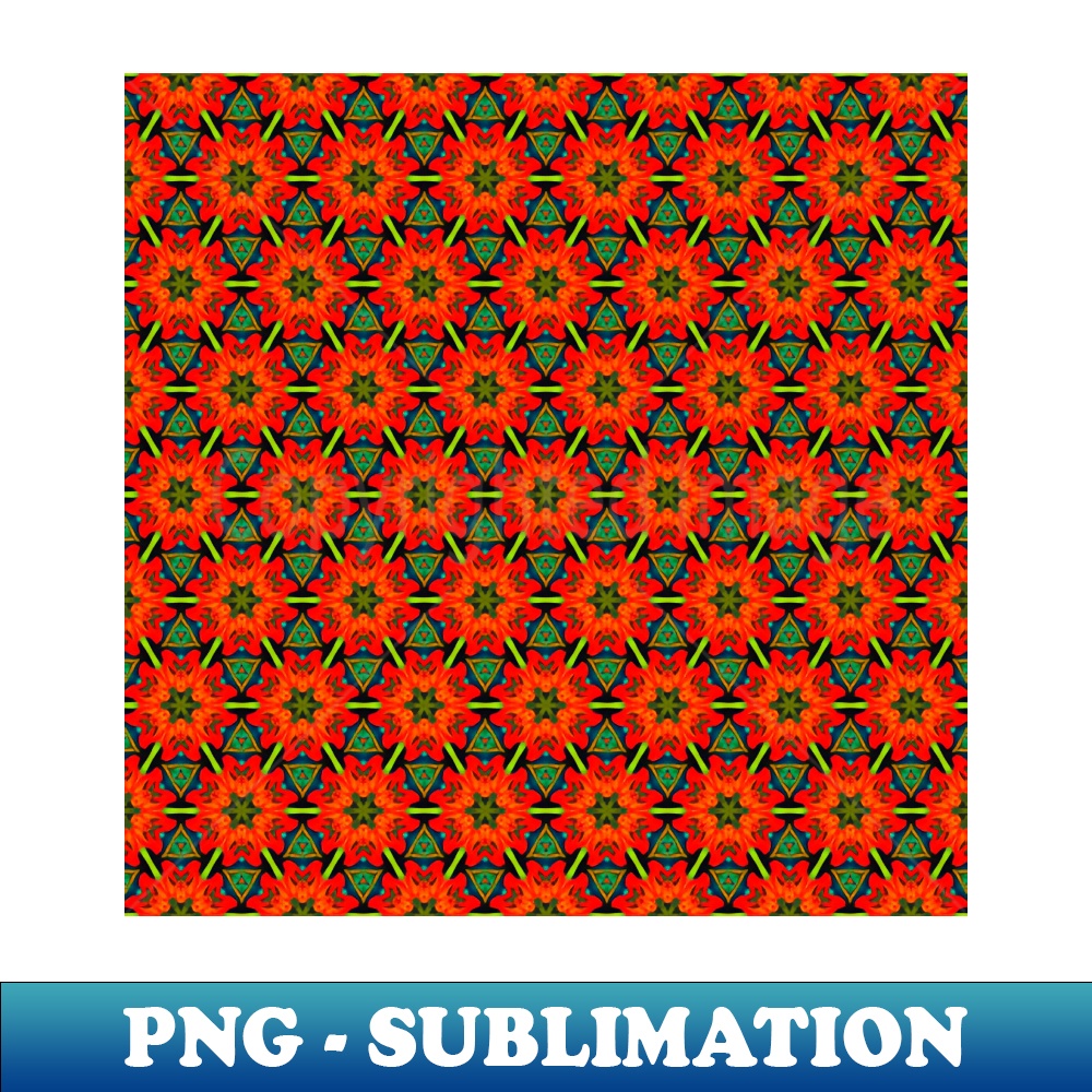 Red poppy floral honeycomb tile pattern - Elegant Sublimatio | Inspire ...