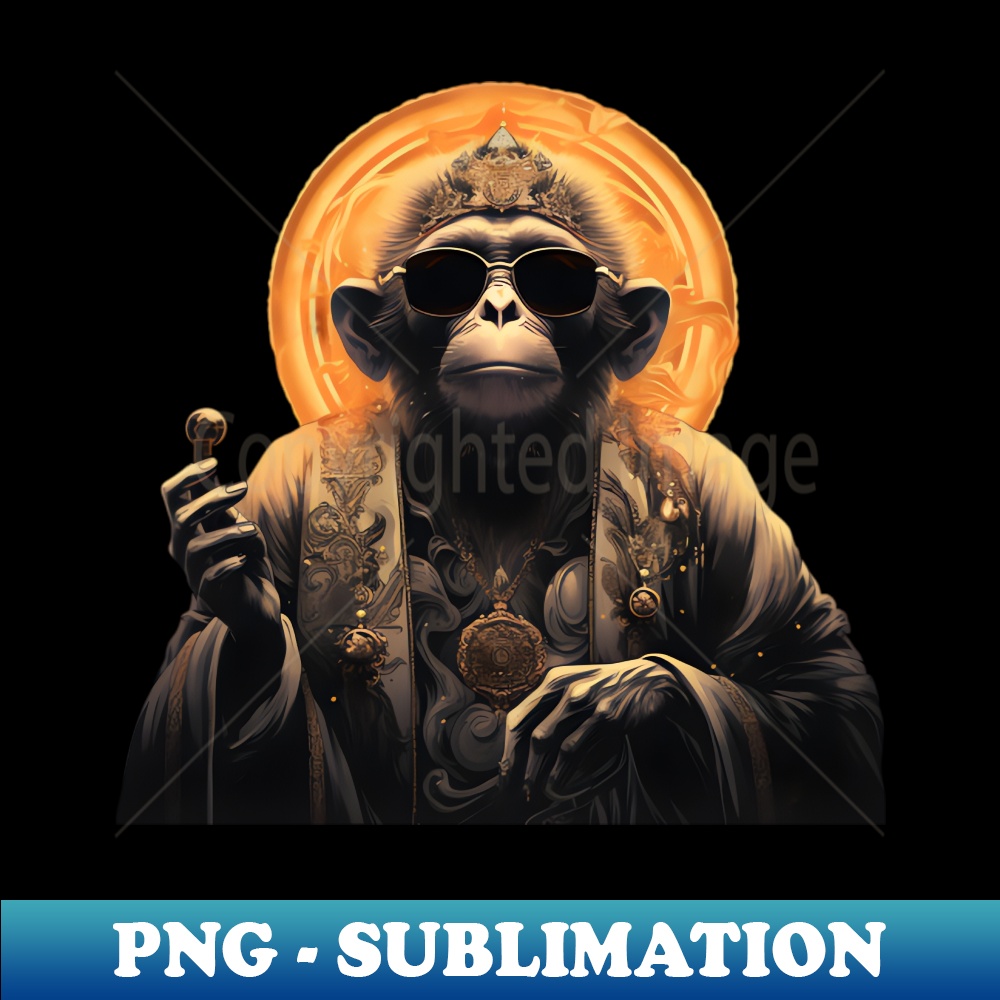 Monkey monk wisdom - Elegant Sublimation PNG Download - Vibr - Inspire ...