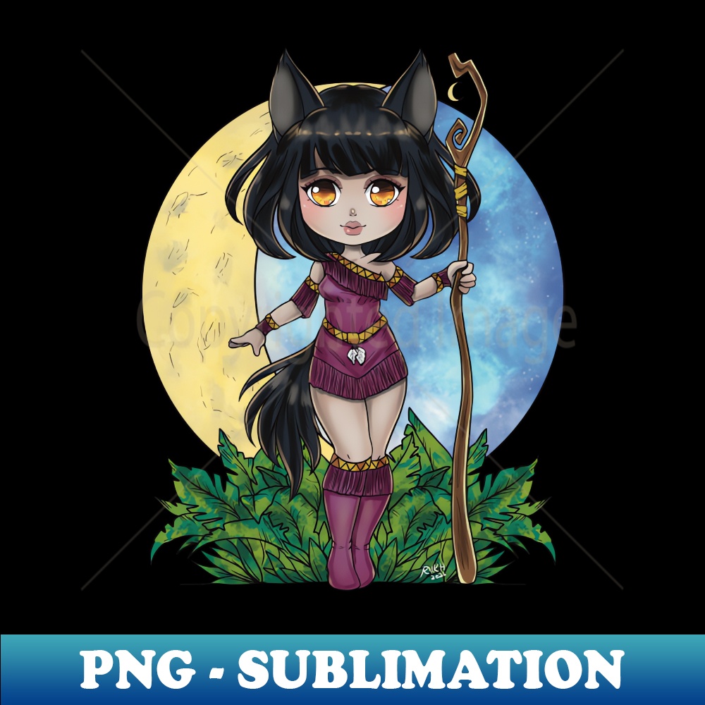 Moon Keeper - PNG Transparent Sublimation File - Stunning Su - Inspire Uplift