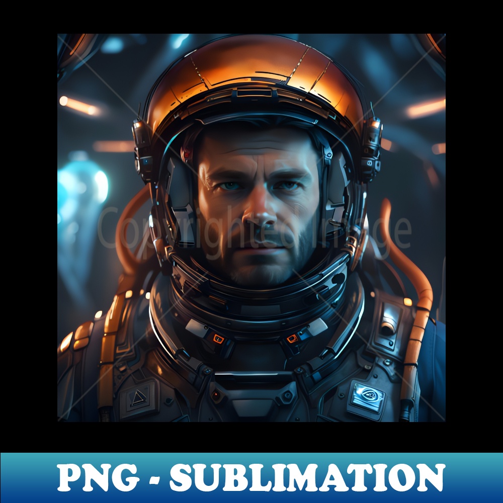 Space Pilot Portrait - PNG Transparent Sublimation Design - | Inspire ...