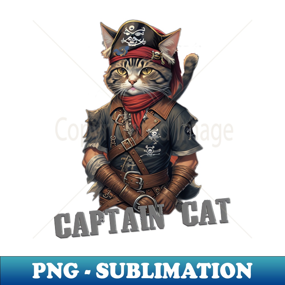 Pirate Captain Cat - High-Quality PNG Sublimation Download - | Inspire ...