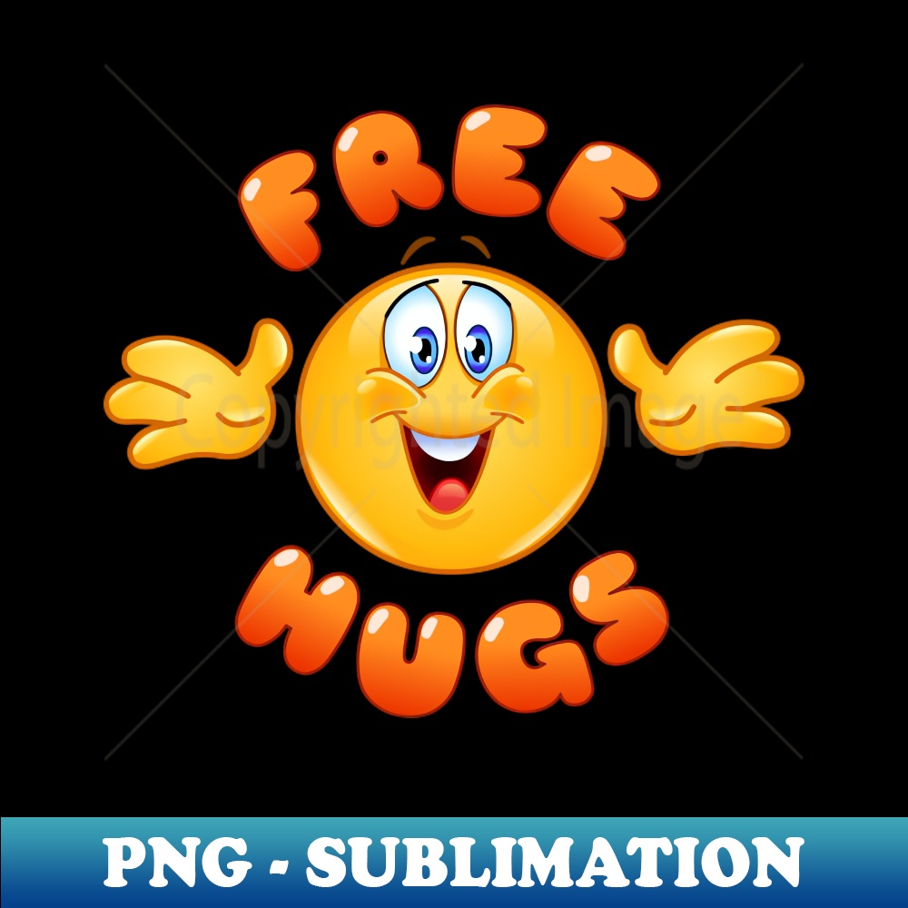 Free Hugs Emoticon - PNG Transparent Sublimation Design - Pe - Inspire ...