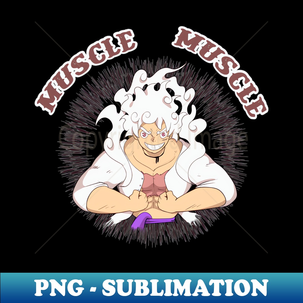 Luffy Gear 5 Muscle - Elegant Sublimation PNG Download - Unl - Inspire ...