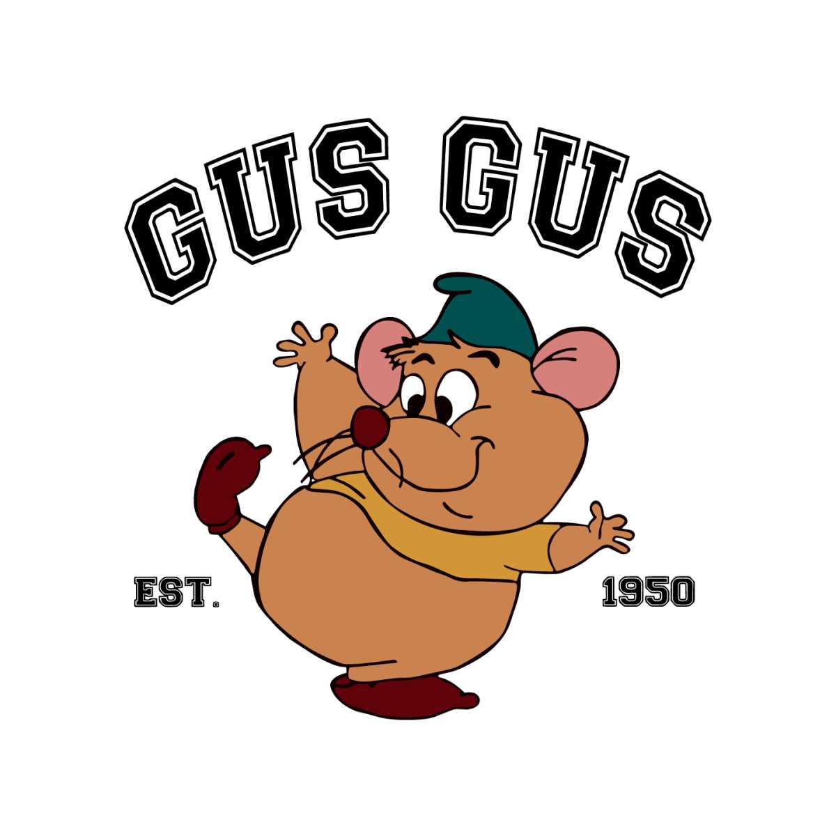 Funny Disney Gus Gus Cinderella Est 1950 SVG Digital File | Inspire Uplift