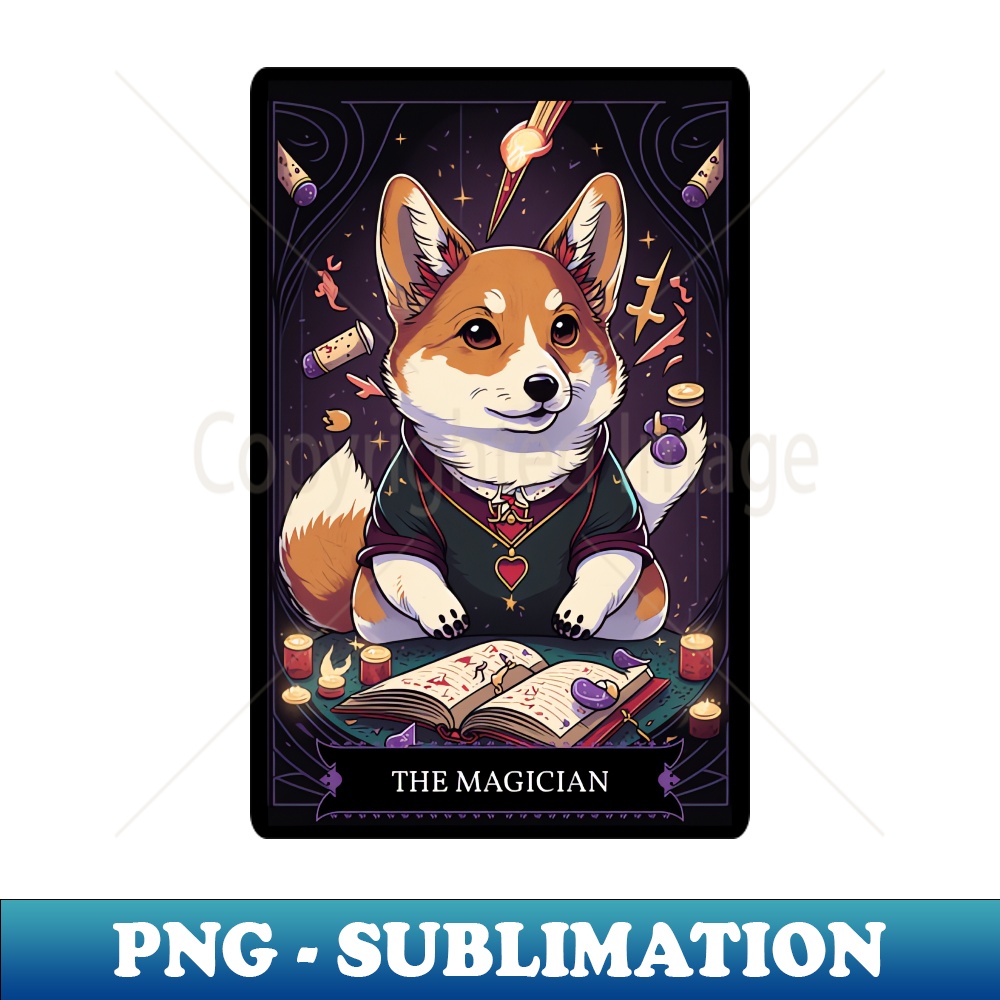 The Magician Tarot Card Corgi - Artistic Sublimation Digital | Inspire ...