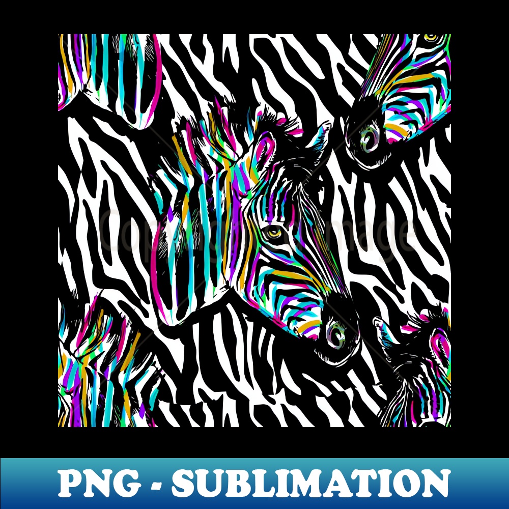 Zebra Cute zebra - Cool zebra - Colorful zebra stripes - Di | Inspire ...