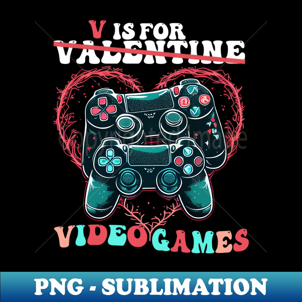 Valentines Day Video Game V is for Video Games with Classic | Inspire ...