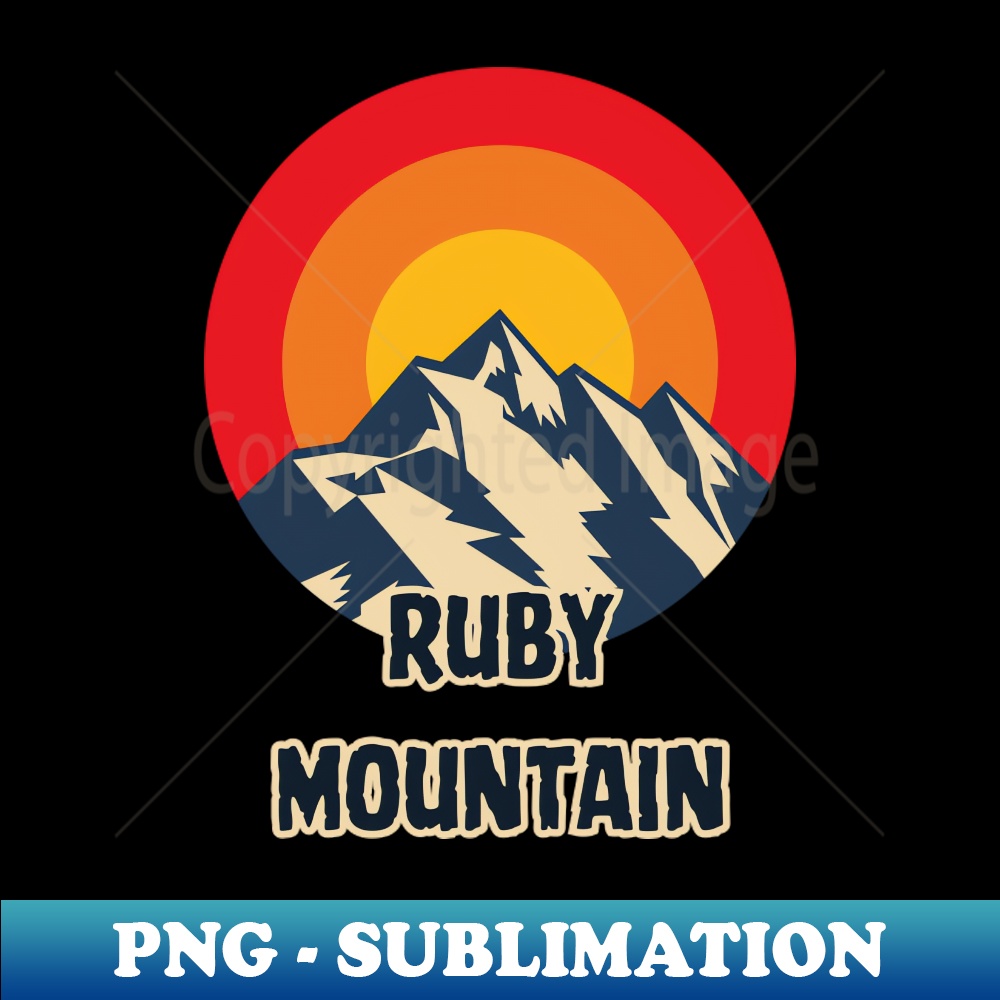 Ruby Mountain - Sublimation-Ready PNG File - Stunning Sublim | Inspire Uplift