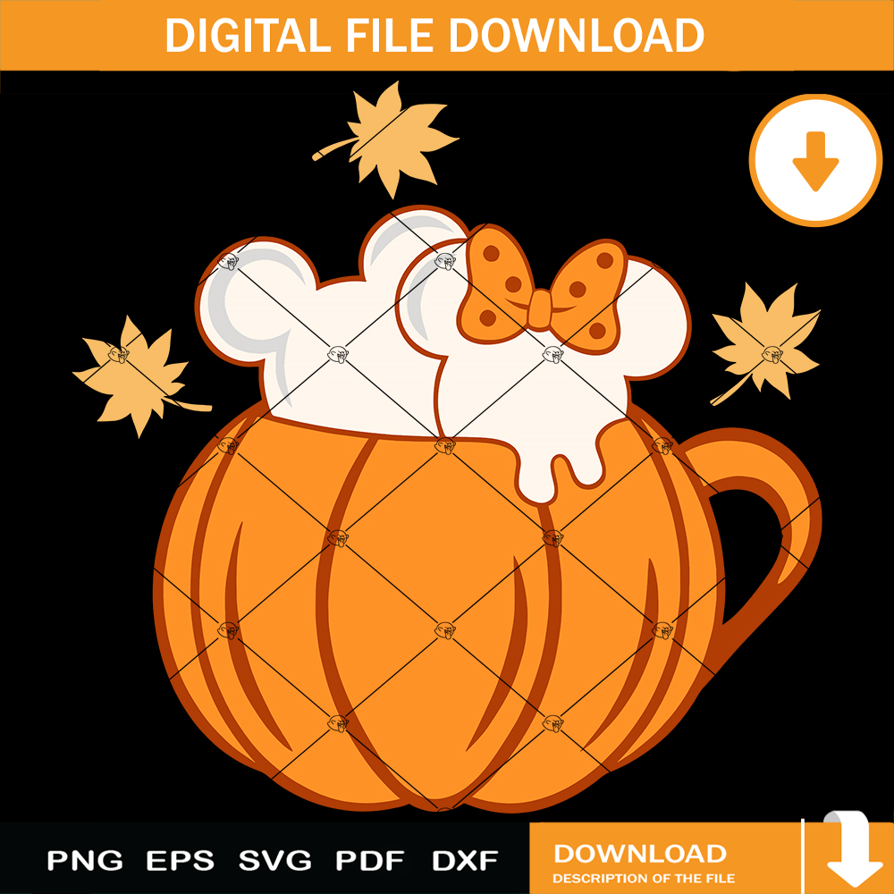 Pumpkin Spice Mouse Heads Svg, Marshmallows Svg, Fall Svg | Inspire Uplift
