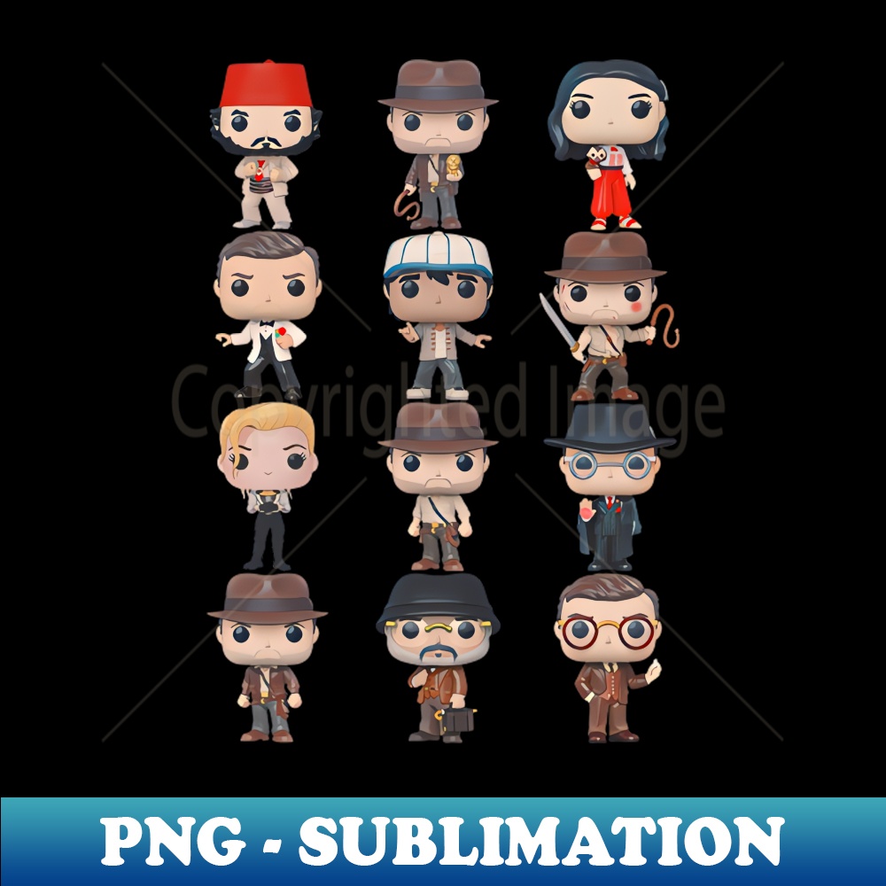 indiana jones friends funko pop inspired art - Signature Su | Inspire ...