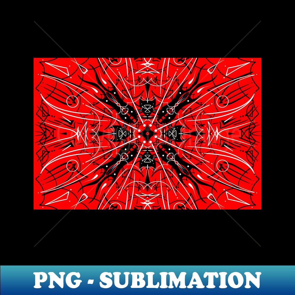 Pinstripe Spider Web Bandana Style - Sublimation-Ready PNG F | Inspire ...