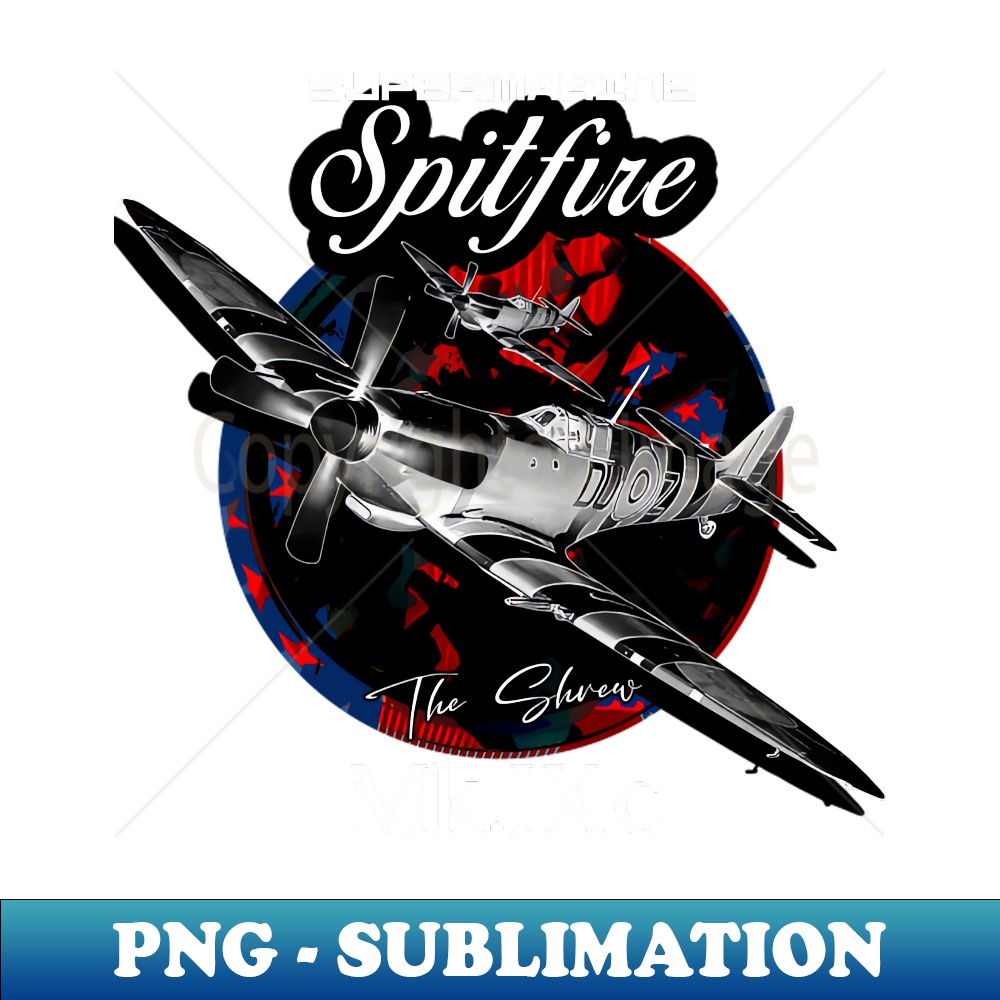 Supermarine Spitfire MKIXc WW2 Fighter Plane - Retro PNG Sub - Inspire ...