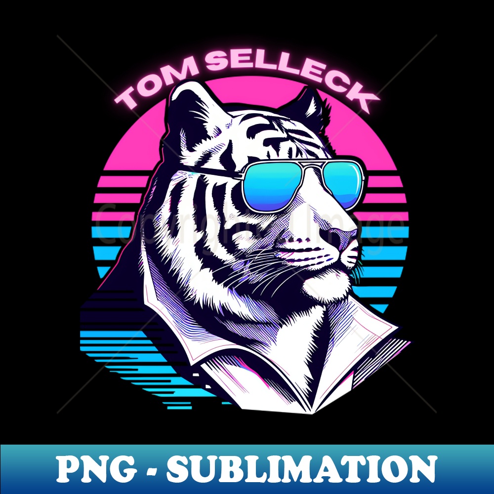 TOM SELLECK VAPOR WAVE - Exclusive Sublimation Digital File | Inspire ...