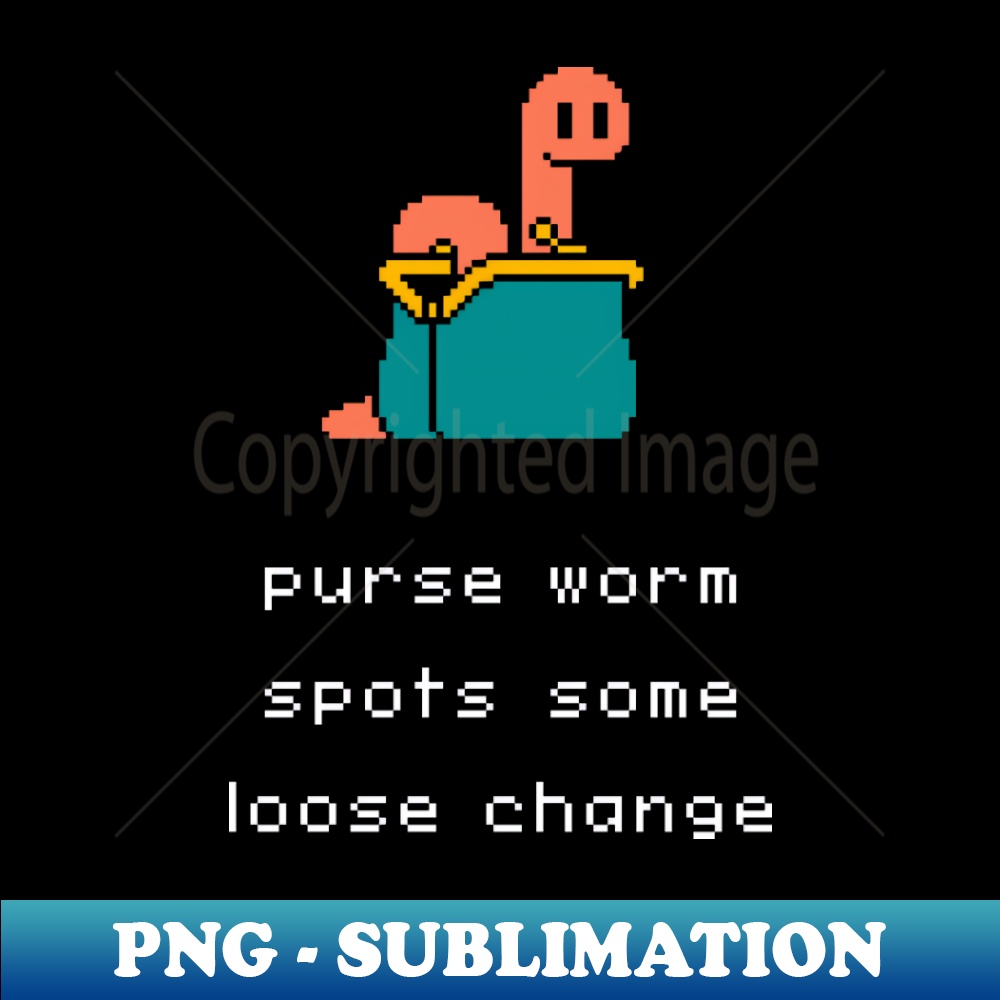 Unlikely Monsters - Purse Worm - PNG Transparent Sublimation - Inspire ...