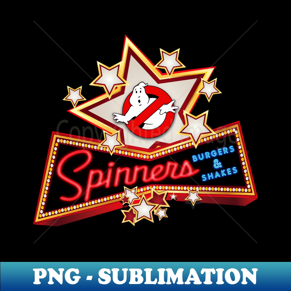 Ghostbusters Spinners Sign - PNG Transparent Digital Downloa - Inspire ...