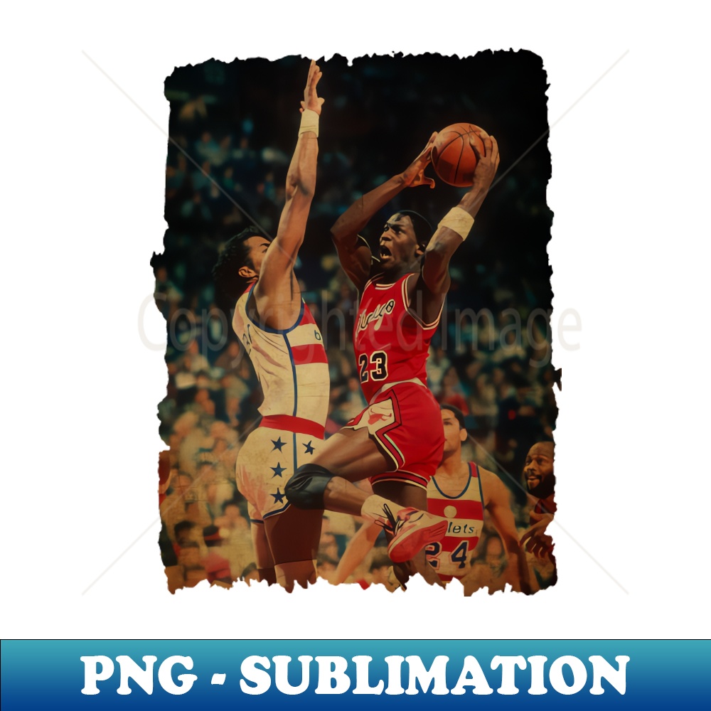 Michael Jordan vs Washington Bullets 1985 Vintage - Elegant | Inspire ...