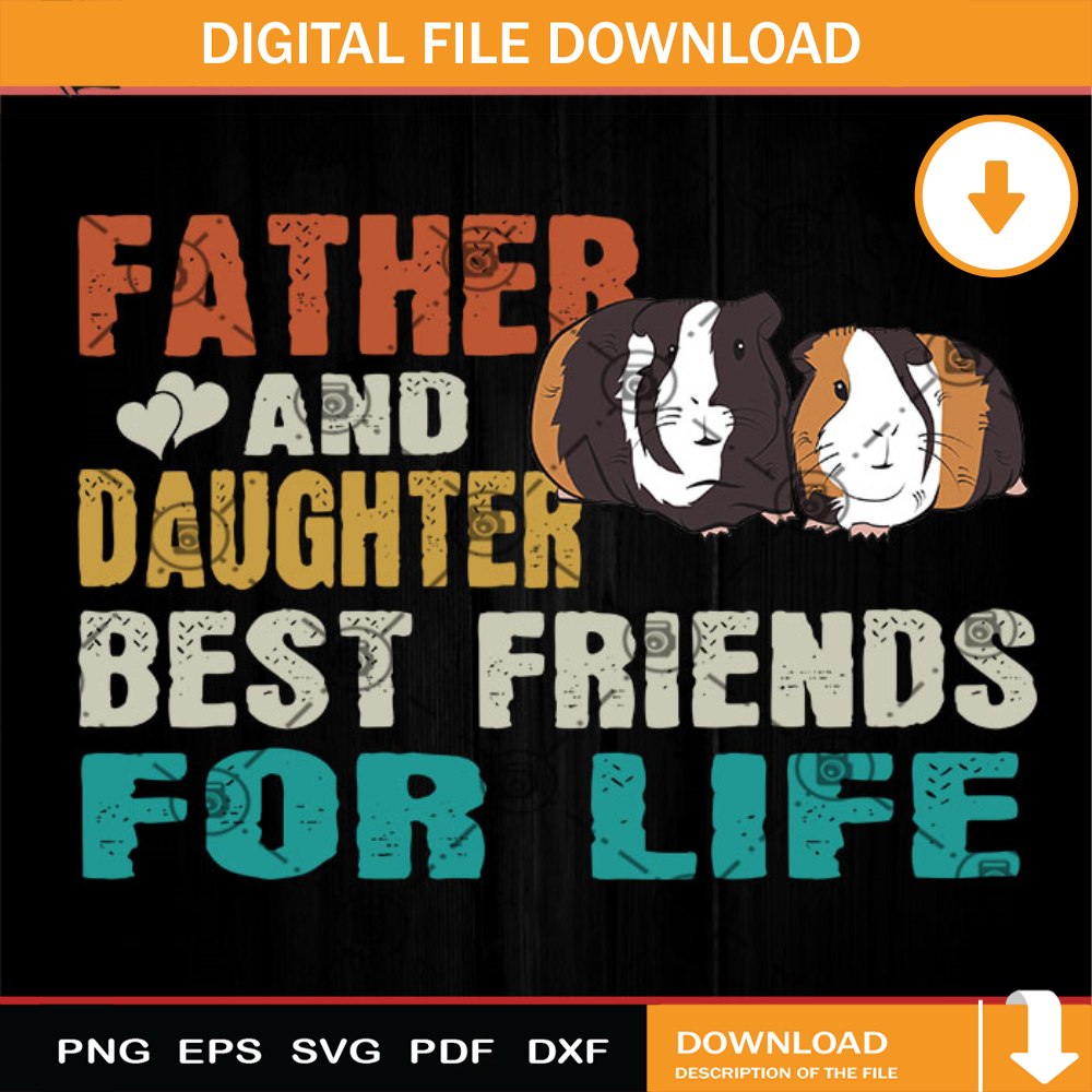 Guinea Pig Father And Daughter Best Friends For Life PNG, Gu | Inspire ...