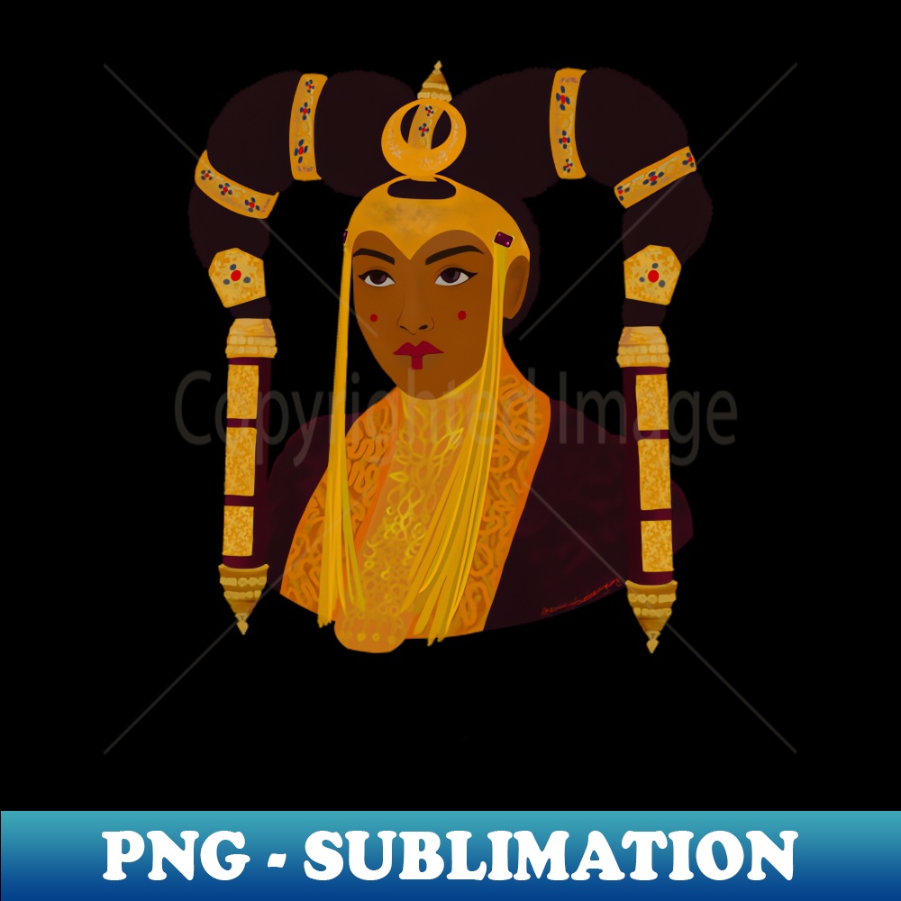 Afro Space Queen Pigtails - Aesthetic Sublimation Digital Fi | Inspire ...