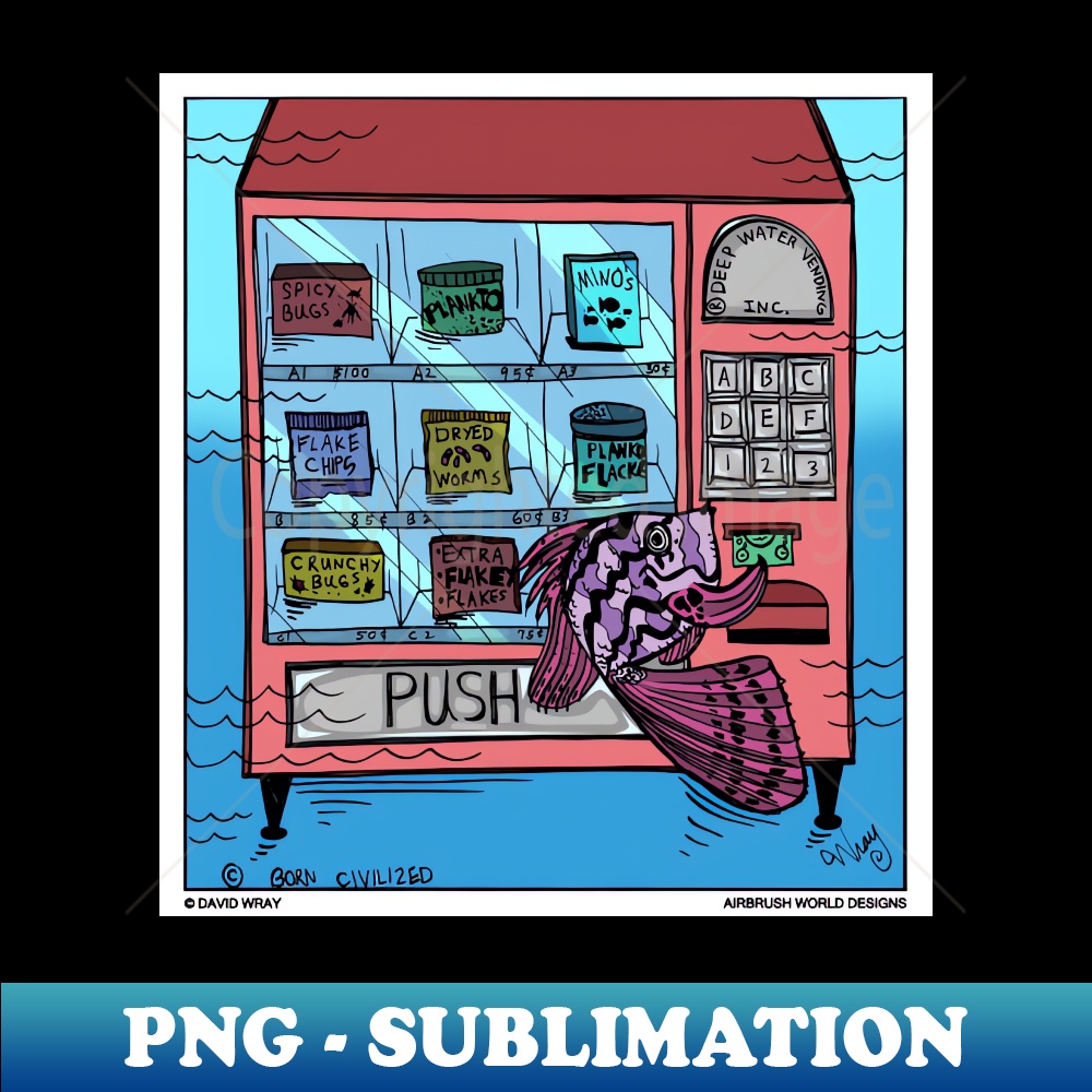 Tropical Fish vending machine - PNG Sublimation Digital Down | Inspire ...