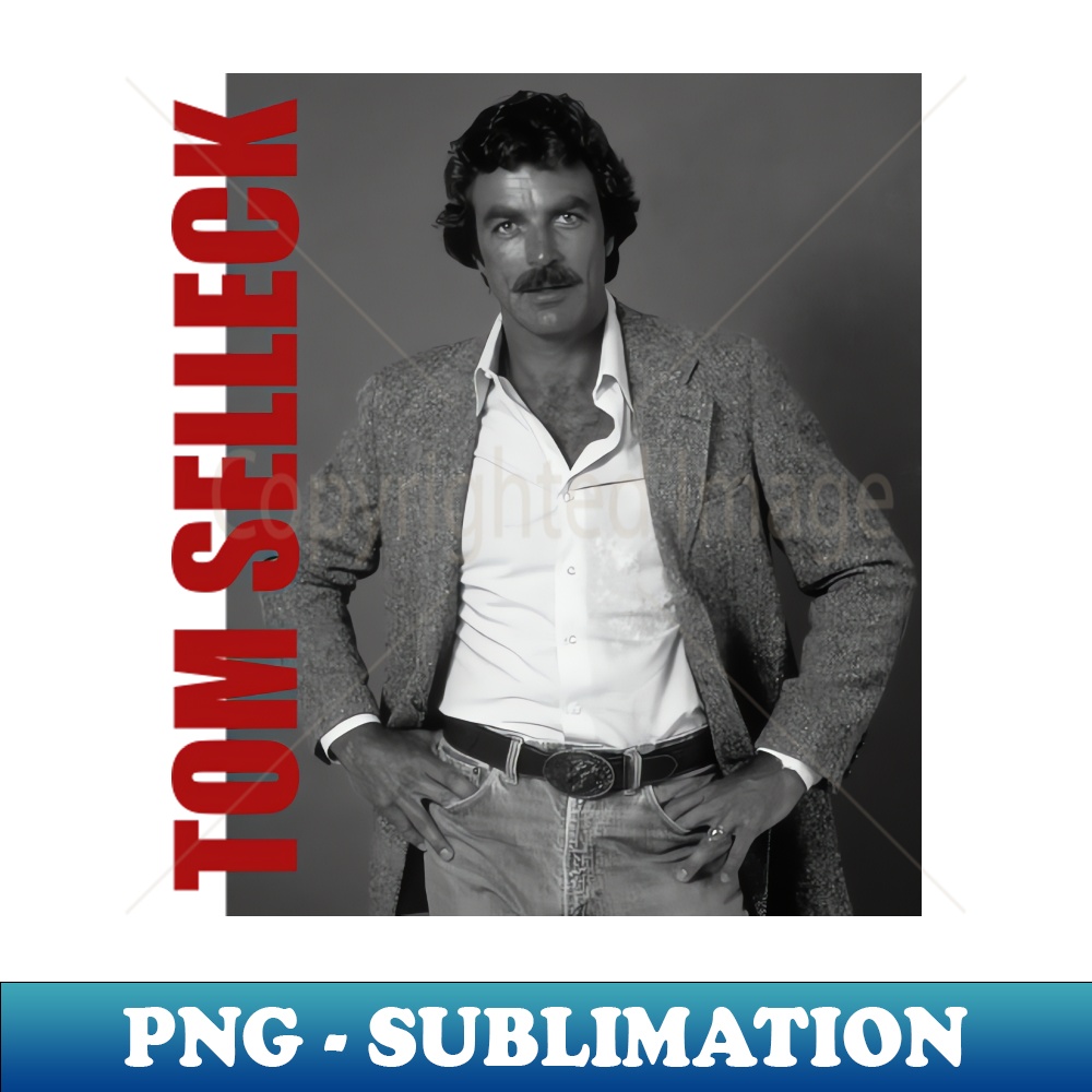Tom Selleck Tom Selleck Retro Aesthetic Fan Art 80s - Vint | Inspire Uplift