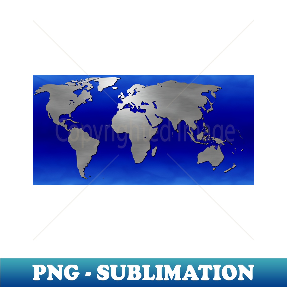 Metal Earth Map - Artistic Sublimation Digital File - Perfec | Inspire ...