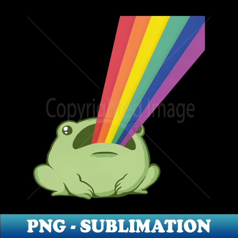 Rainbow frog - PNG Transparent Sublimation Design - Enhance - Inspire ...